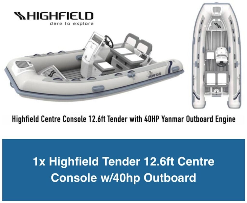 50 Highfield Tender - Sail Ruby One